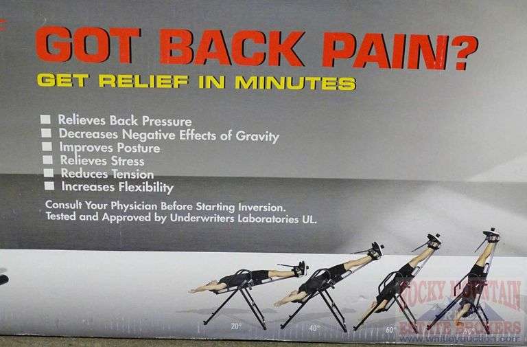 New Health Gear Therapeutic Inversion Table with Heat and Vibration ...