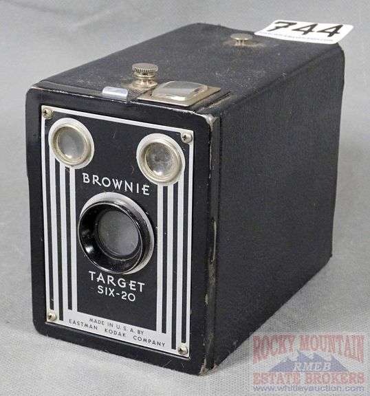 Vintage Kodak Brownie Target Six-20 box camera. - Rocky Mountain Estate ...