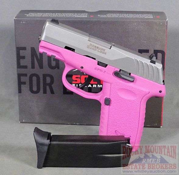 New SCCY Gen 3 Pink/SS 9mm Semi-Automatic Pistol. - Rocky Mountain ...