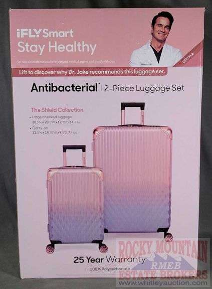 New iFLY Smart Antibacterial 2 piece luggage set with spinner wheels ...