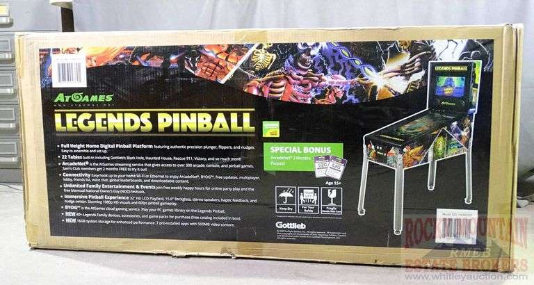 New in box, Very Cool AtGames Legends Full-Height Home Digital Pinball ...