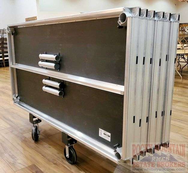 Wenger StageTek Platform System W/ 6 4'x8'x16" Stage Sections & Rolling ...