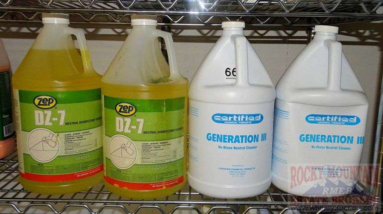 4 -1 Gallon Jugs of No Rinse Neutral and Neutral Disinfectant. These ...