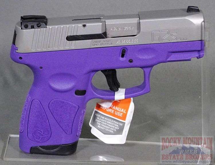 New Taurus G2S Slim Dark Purple 8-Shot 9mm Semi-Automatic Pistol ...