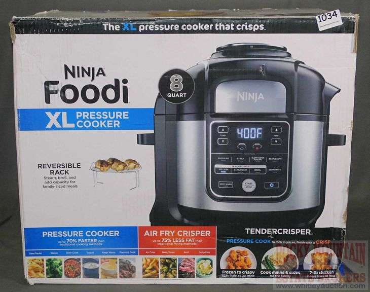 New Ninja Foodi Pressure Cooker, Air Fry Crisper & Tender Crisper All ...