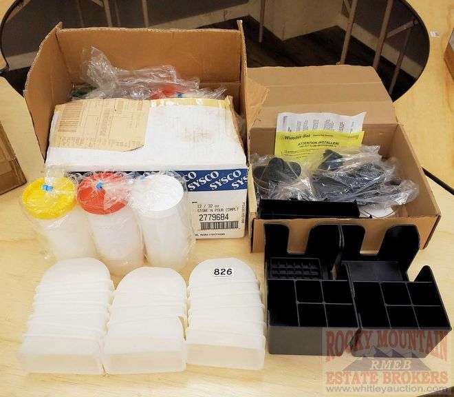 10 - 32 oz Store and Pour Containers & Other Asst. Bar Organizers and ...