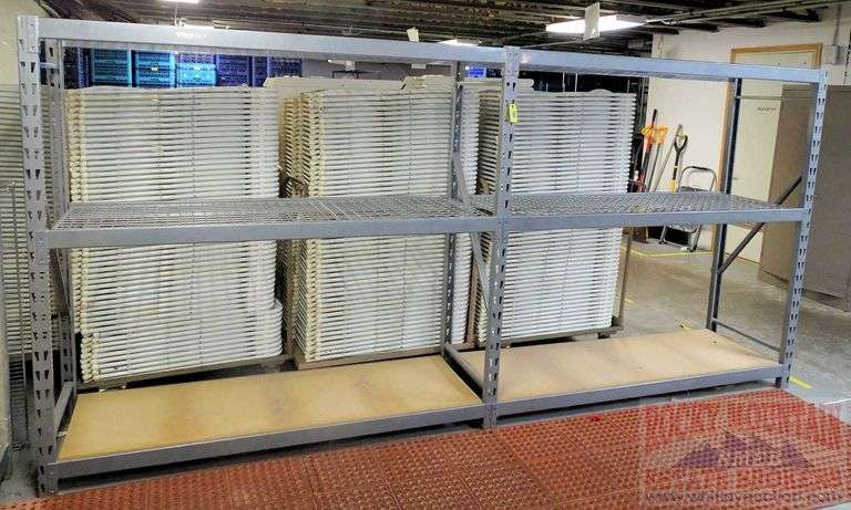 Heavy Duty NSF 2 Bay Shelving Unit with 3 - 72"X24" Uprights, 12 - 72 ...