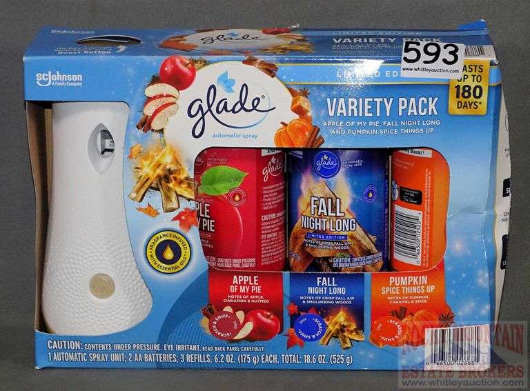 New Glade limited edition variety pack. One bottle has a broken nozzle ...