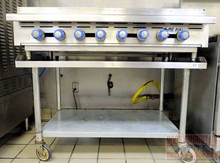 48" Stainless Steel Rolling Work Table with Backsplash. 30.5"X48"X28 ...