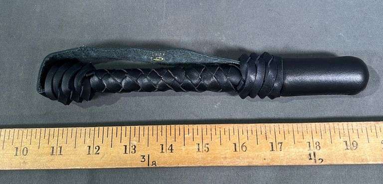 New 9.5" Leather Billy Club with Hand Strap. - Rocky Mountain Estate ...