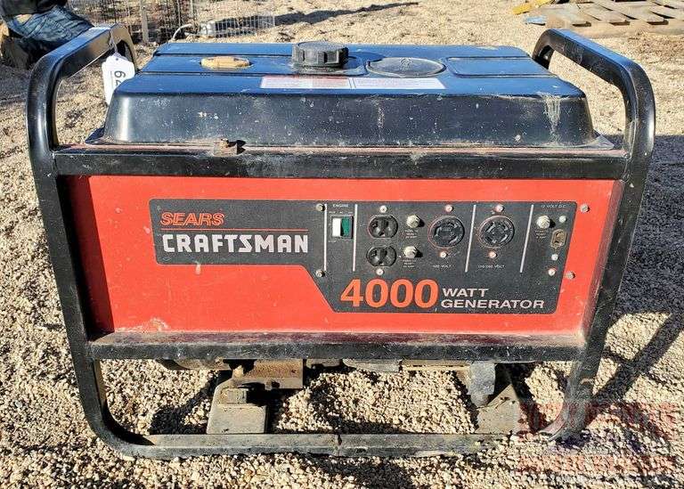 Sears Craftsman 4000 watt generator. We did not start this, but the ...