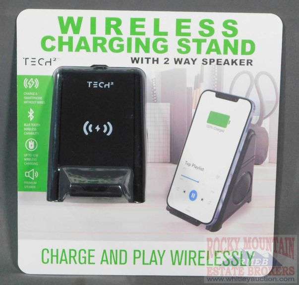 New Tech2 Wireless Charging Stand with 2-Way Speaker. Fast charge your ...