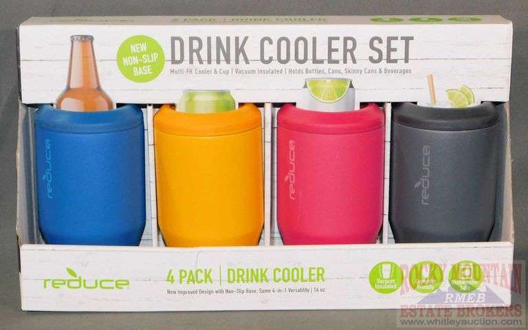 New Reduce 4 Piece 14 ounce Drink Cooler Set. These coolers will hold ...