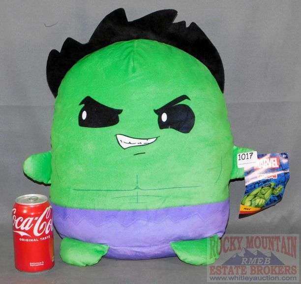 "The Hulk" 14" Marvel squishy pillow. - Rocky Mountain Estate Brokers Inc.