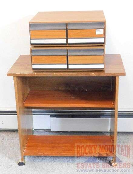 Rolling stand & 2 VHS storage drawers. Stand is 26.5"X27"X15". All for ...