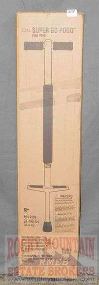 New Alex "Super Go Pogo" pink pogo stick with comfort pads and safe ...