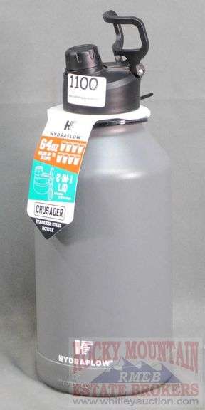 New Hydraflow 64 oz Double Wall Stainless Steel "Growler" Bottle. The ...