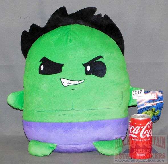 "The Hulk" 14" Marvel squishy pillow. - Rocky Mountain Estate Brokers Inc.