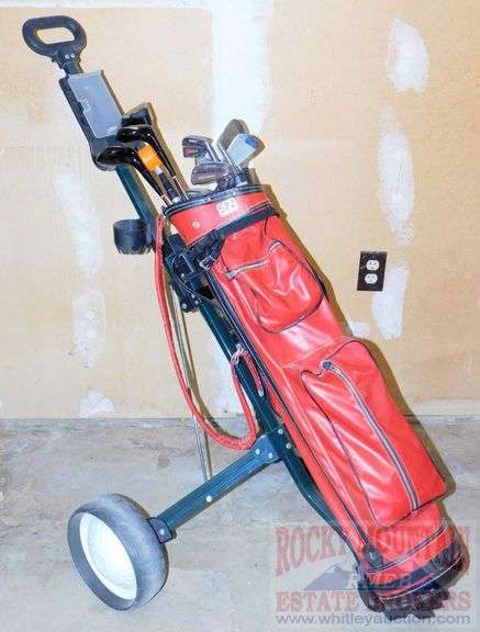 Spalding golf club set with bag & rolling cart. - Rocky Mountain Estate ...