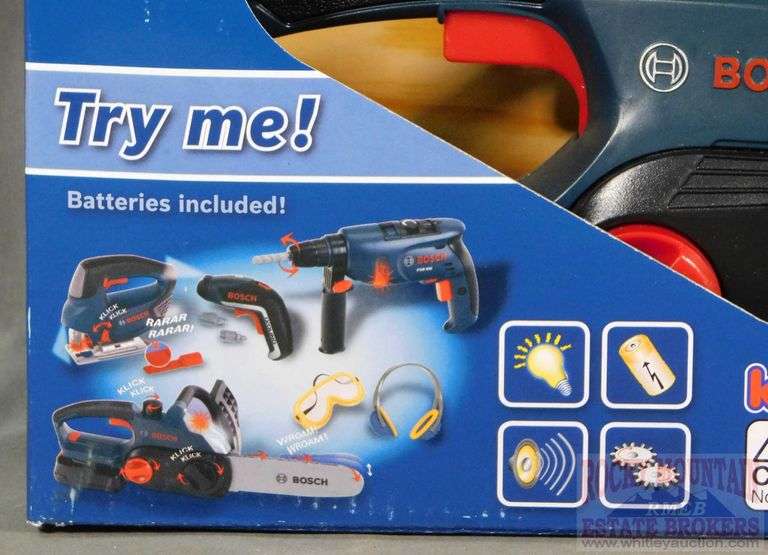 New Kid's Bosch Mini 8-Piece Power Tool Playset with light & sound ...