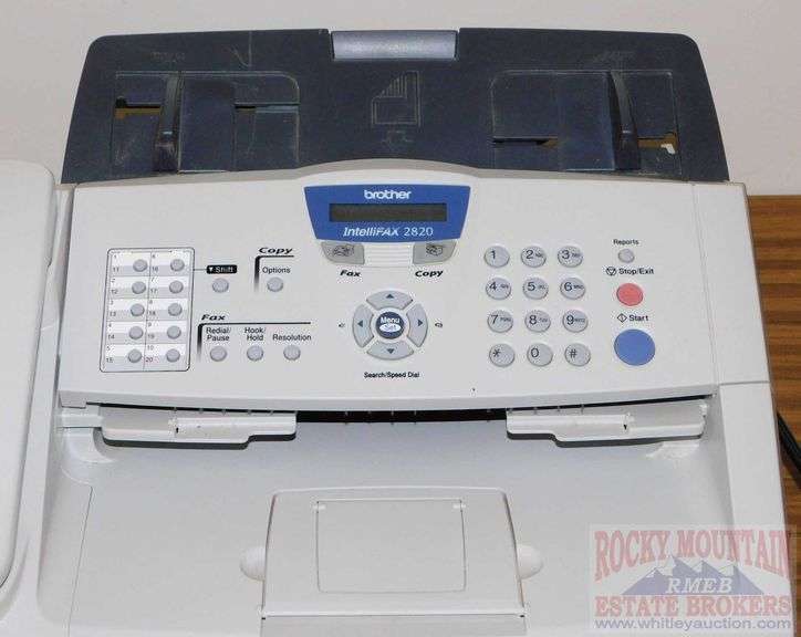 Brother IntelliFax 2850 plain paper fax machine/copier. This appears to ...