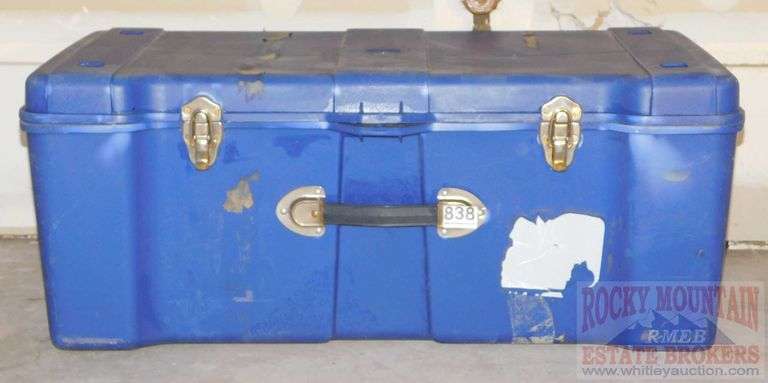 Contigo blue plastic storage crate, 14"X31"X16". - Rocky Mountain ...