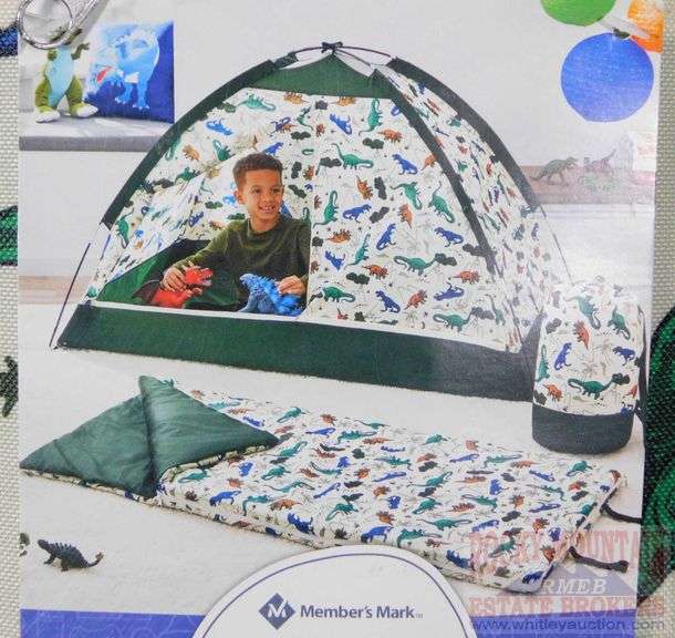Brand new "Dino" MM Tent/Slumber Set with indoor tent, sleeping bag ...