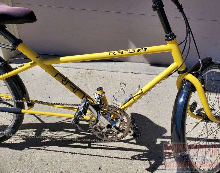 Rans Fusion 24-speed, crank forward, semi-recumbent bike with Truvatin ...