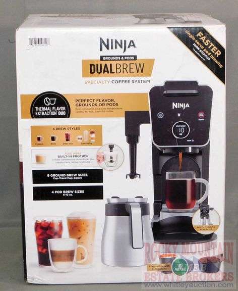 New Ninja Dualbrew Specialty Coffee System. This has 4 brew styles, 9 ...