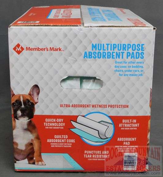 New box of 120 Members Mark multi-purpose absorbent pads. - Rocky ...