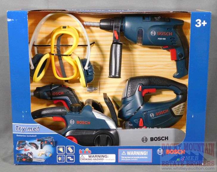 New Kid's Bosch Mini 8-Piece Power Tool Playset with light & sound ...
