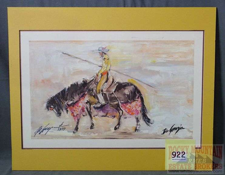 "Rejected Picador" Ted DeGrazia Artist Signed Print, Dated 1977. 16"X20 ...