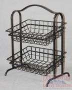 New Member's Mark 2-Tier Iron Snack Stand with Removable Baskets ...
