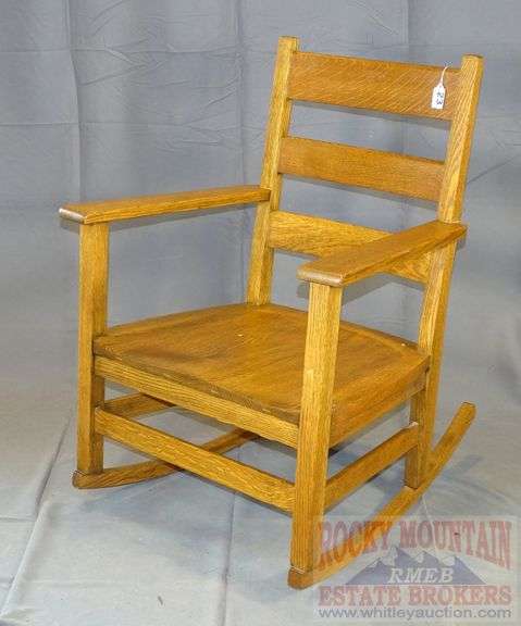 Wonderful Stickley Brothers Mission Style Quarter-Sawn Oak Armed ...