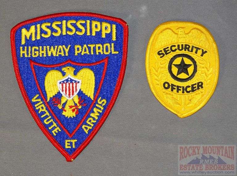 Mississippi Highway Patrol, Tupelo Police & Security Officer Patches ...