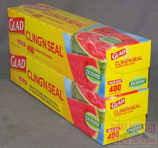 New Glad Value Size 2-Pack of Cling 'N Seal Clear Food Wrap. Each roll ...