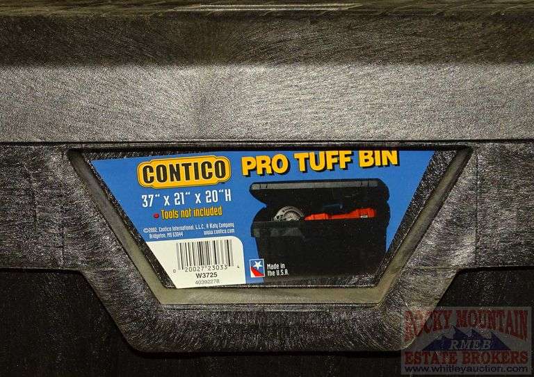 Super Heavy Duty Contico Pro-Tuff Bin full of bubble wrap & other ...