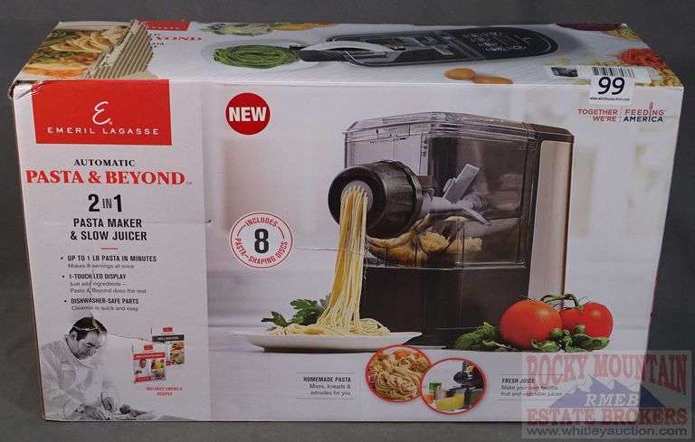 New Emeril Lagasse 2-In-1 Automatic "Pasta & Beyond" Pasta Maker and ...