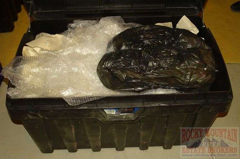 Super Heavy Duty Contico Pro-Tuff Bin full of bubble wrap & other ...