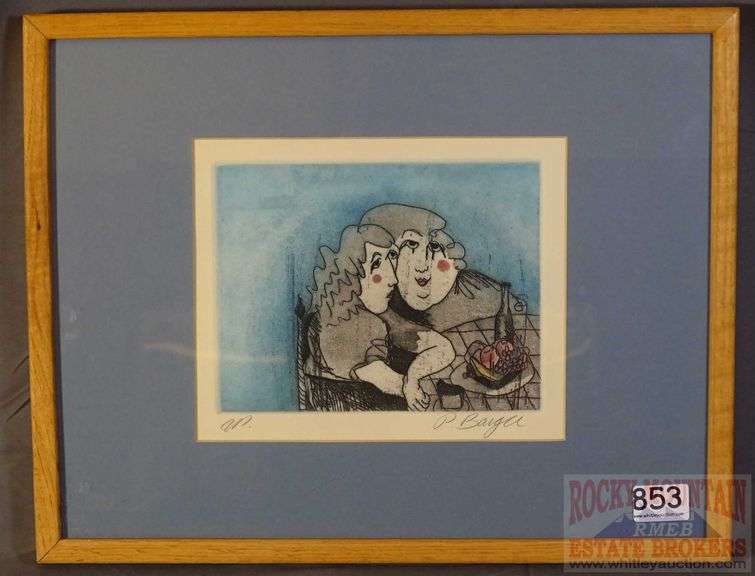 Peter Barger Artist Signed Custom Framed Artist's Proof, 15"x19 ...