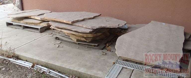 Lots of Assorted Flagstone Pieces. The Flagstone is located outside the ...