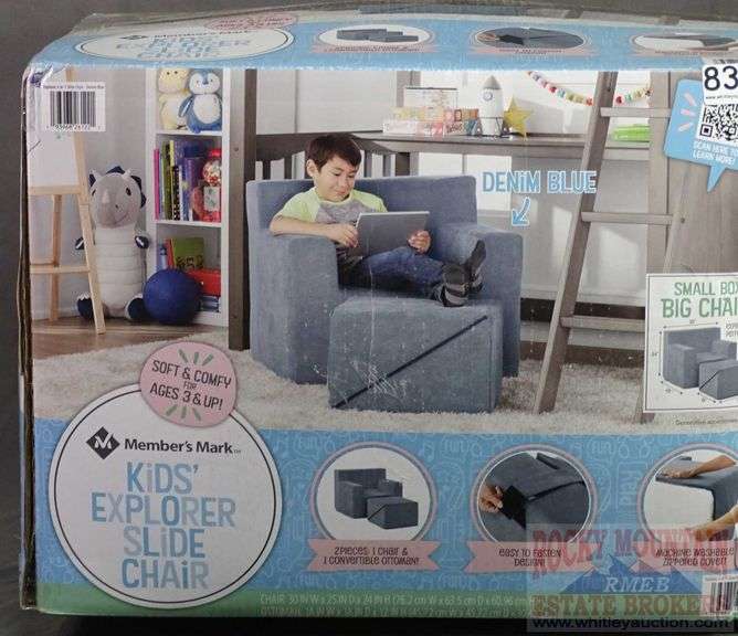 New Member's Mark Jumbo Denim Explorer 2-in-1 Slide Chair. This 2 piece ...