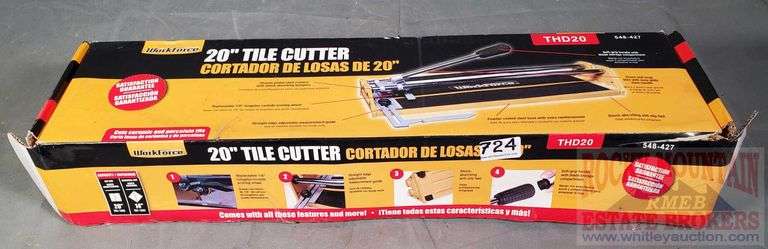 Workforce Thd20 20" Tile Cutter. - Rocky Mountain Estate Brokers Inc.