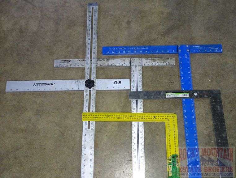 Pittsburgh & Hayes Brothers Drywall T-Squares & 2 Steel Squares. All for one money. - Rocky ...