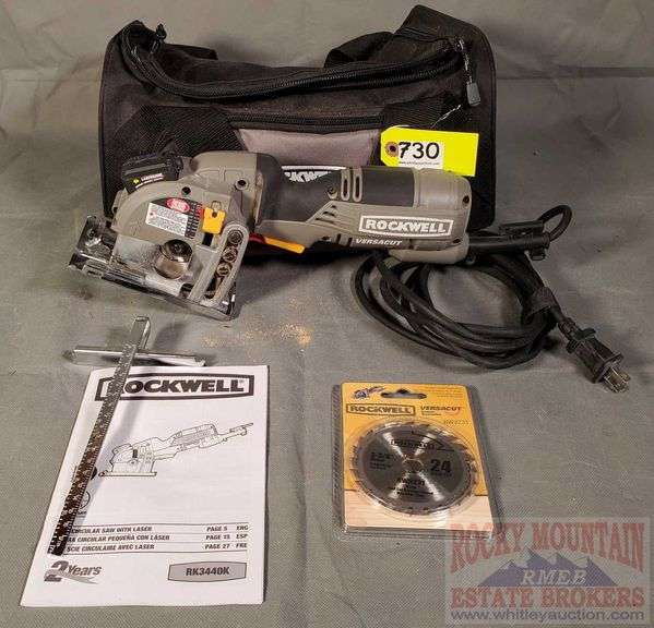 Rockwell Versacut RK3440K Mini Circular Saw With Laser & Tool Bag ...