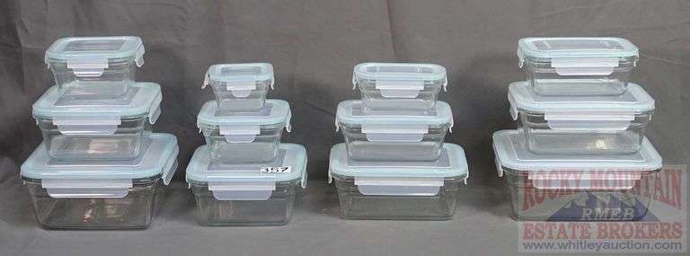 New Member's Mark 24 piece glass food storage container set. These will ...