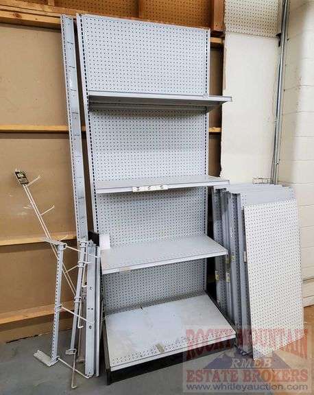 Commercial Grade Lozier Shelving Unit with 3 96" uprights, lots of ...