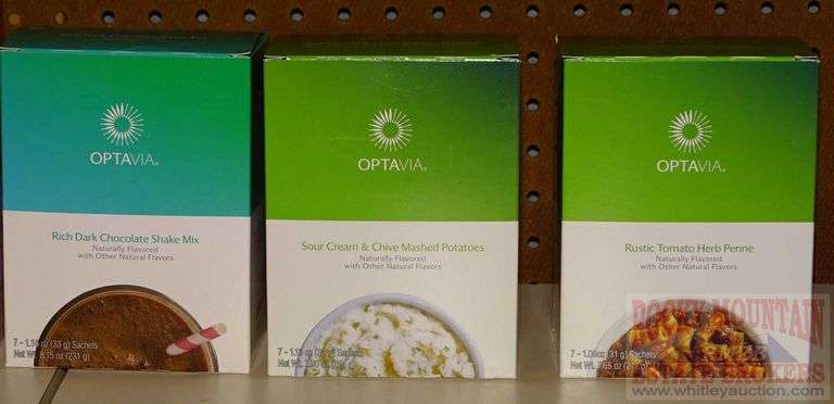 Assorted Boxes of Optavia Food & Snacks. All for one money. See ...