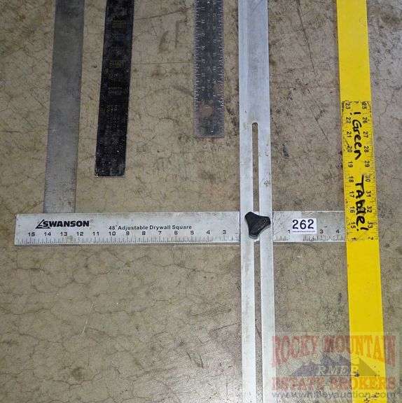 Empire & Swanson Drywall T-Squares & 3 Steel Squares. All for one money ...