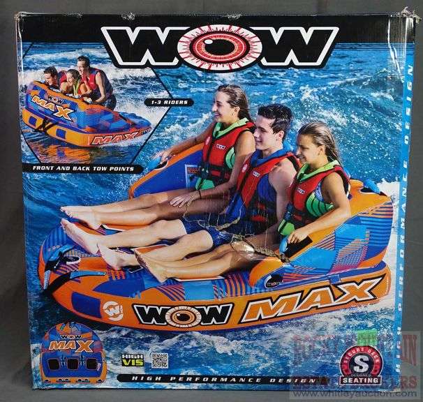 New WOW Max 1-3 Rider Towable Tube. Share an exhilarating ride with ...